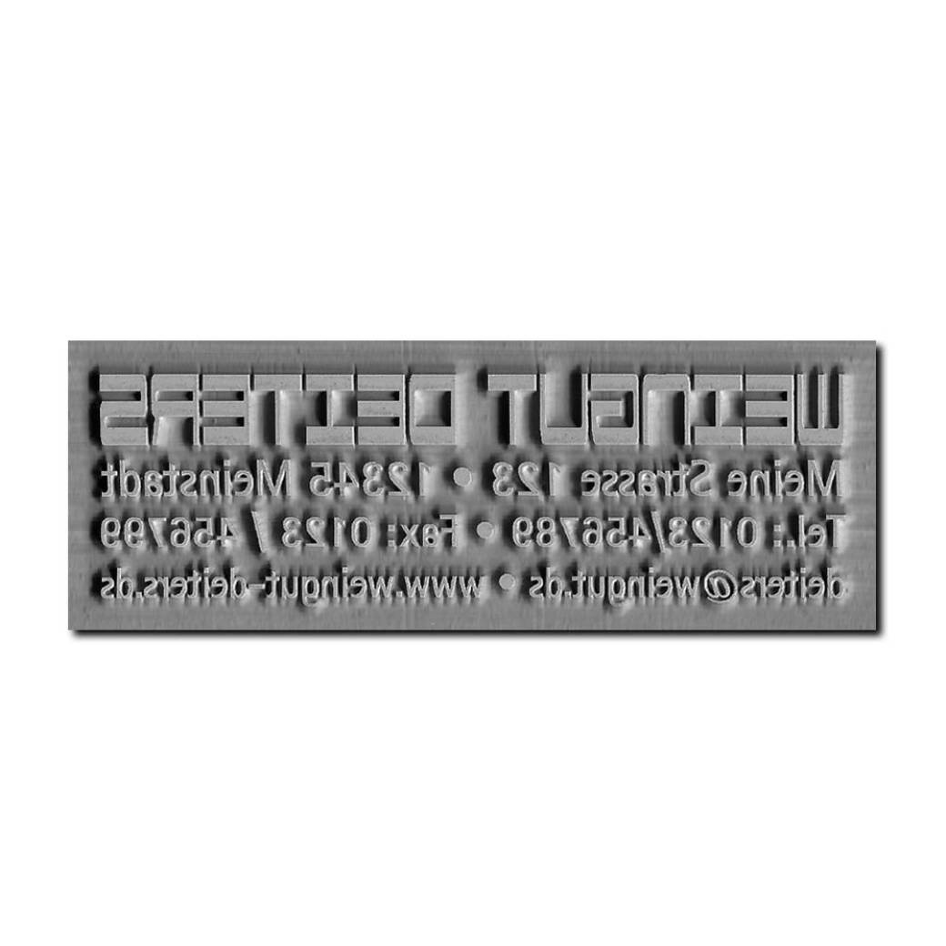 Rubber stamp plate - self-inking | stampfactory.co.uk